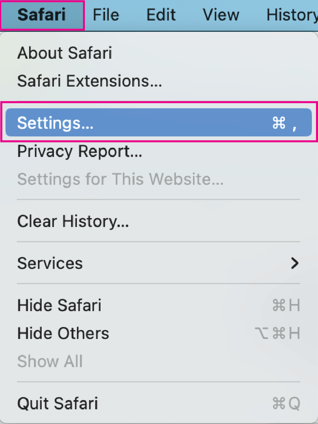 Clearing the cache from your Safari Browser – MirrorMe